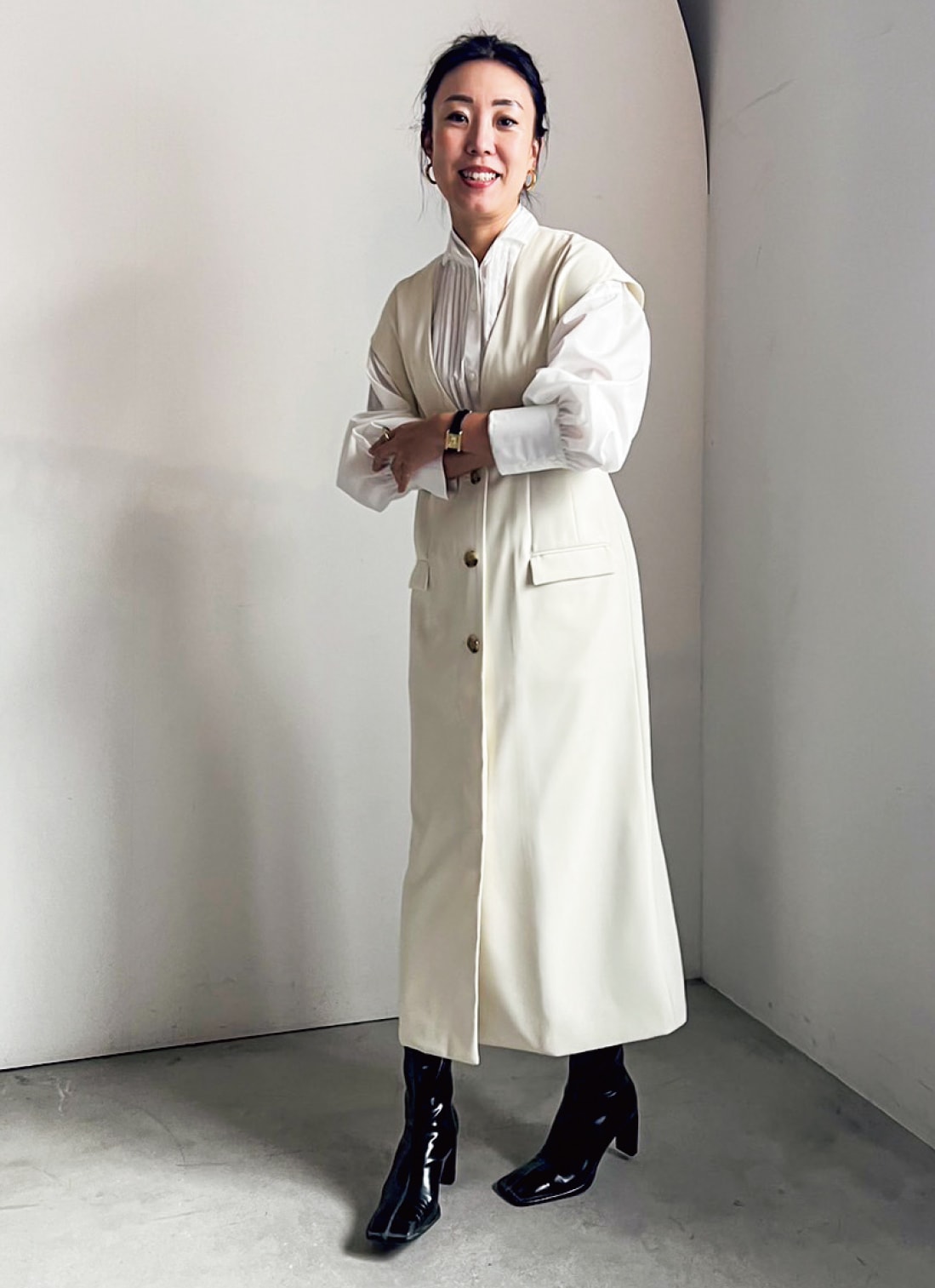 【AMERI】オトナミューズコラボ最新作はオケージョンOKなママも使えるセットアップ！ アメリスタッフの着まわしSNAP｜【公式】オトナミューズ ウェブ（otona MUSE）